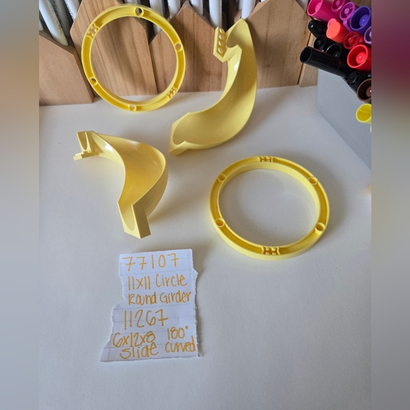 Lego | Toys | Yellow Round Track Pieces | Poshmark